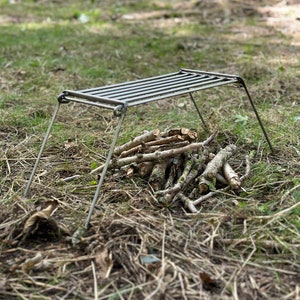 Stainless Steel Lightweight Folding Camping Grill. Portable Grill ...