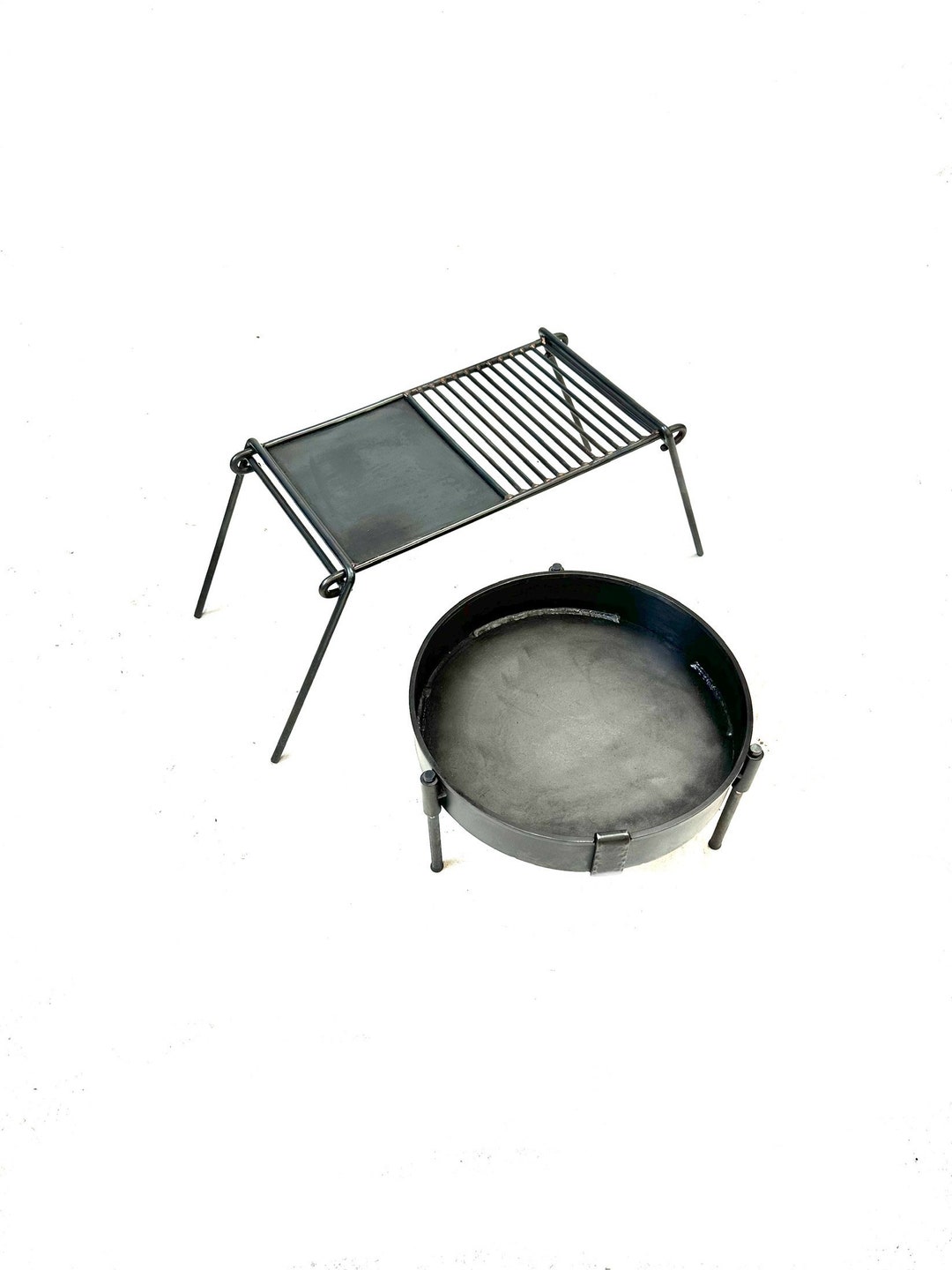 Combo Set. Grill Fire Tray Bag. Open Fire Cooking Equipment. BBQ Set ...