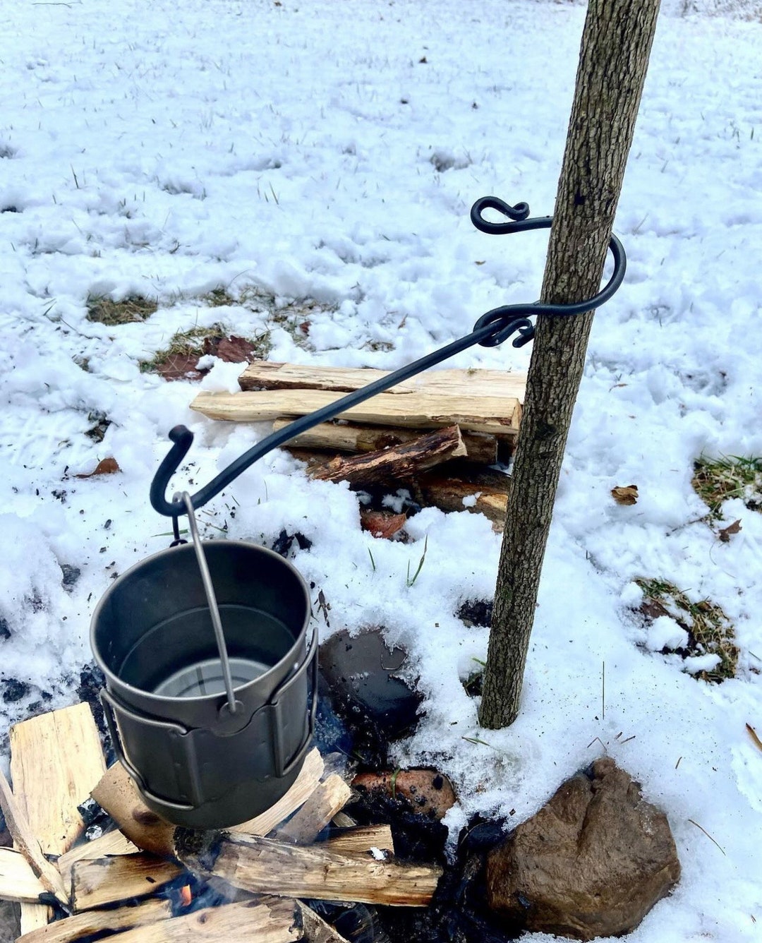 Pocket Fire Anchor. Bushcraft. Camping. Outdoor Cooking. Rucksack ...