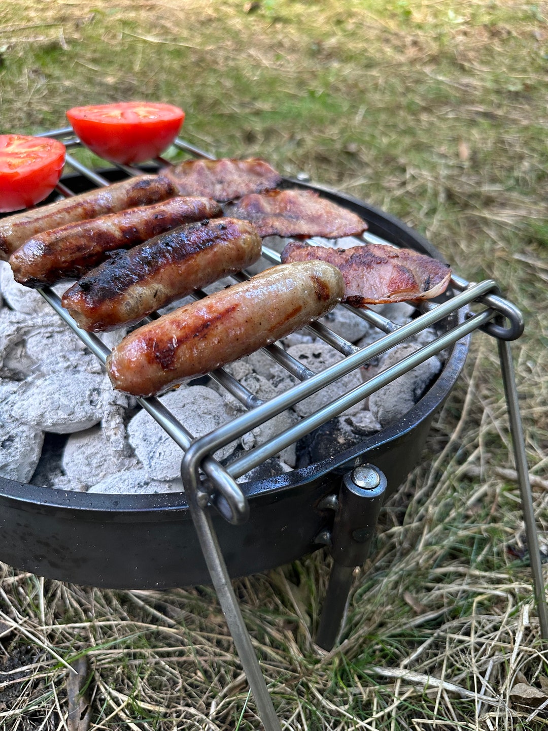 Stainless Steel Lightweight Folding Camping Grill. Portable Grill ...