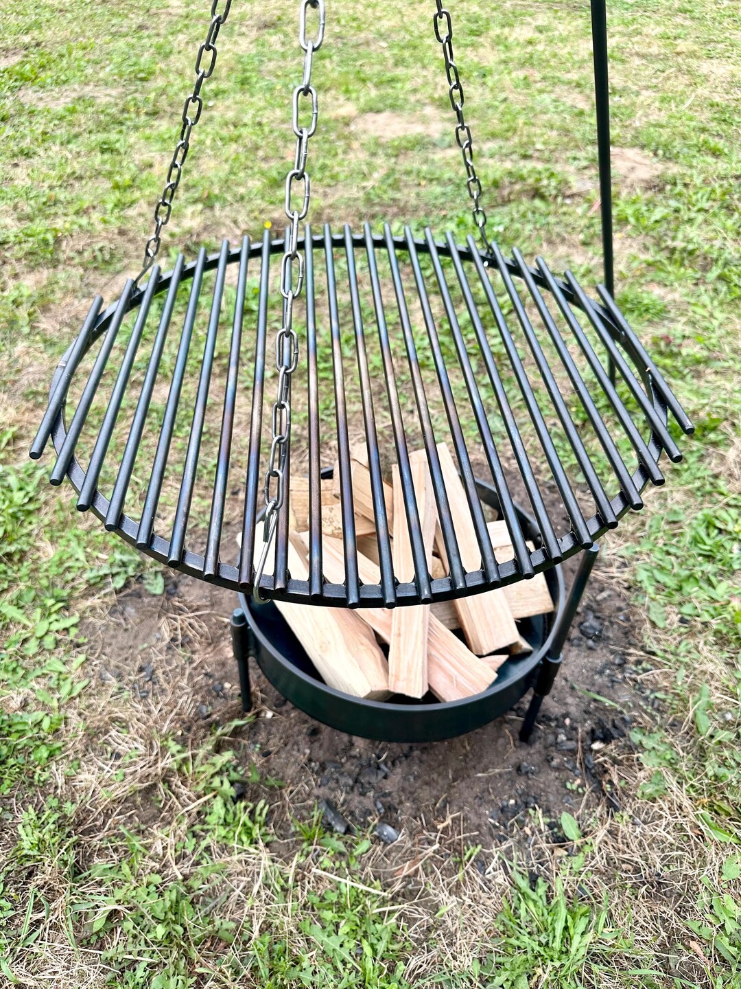Handmade Hanging Campfire BBQ Grill – Bushcraft Cooking Gear - Etsy