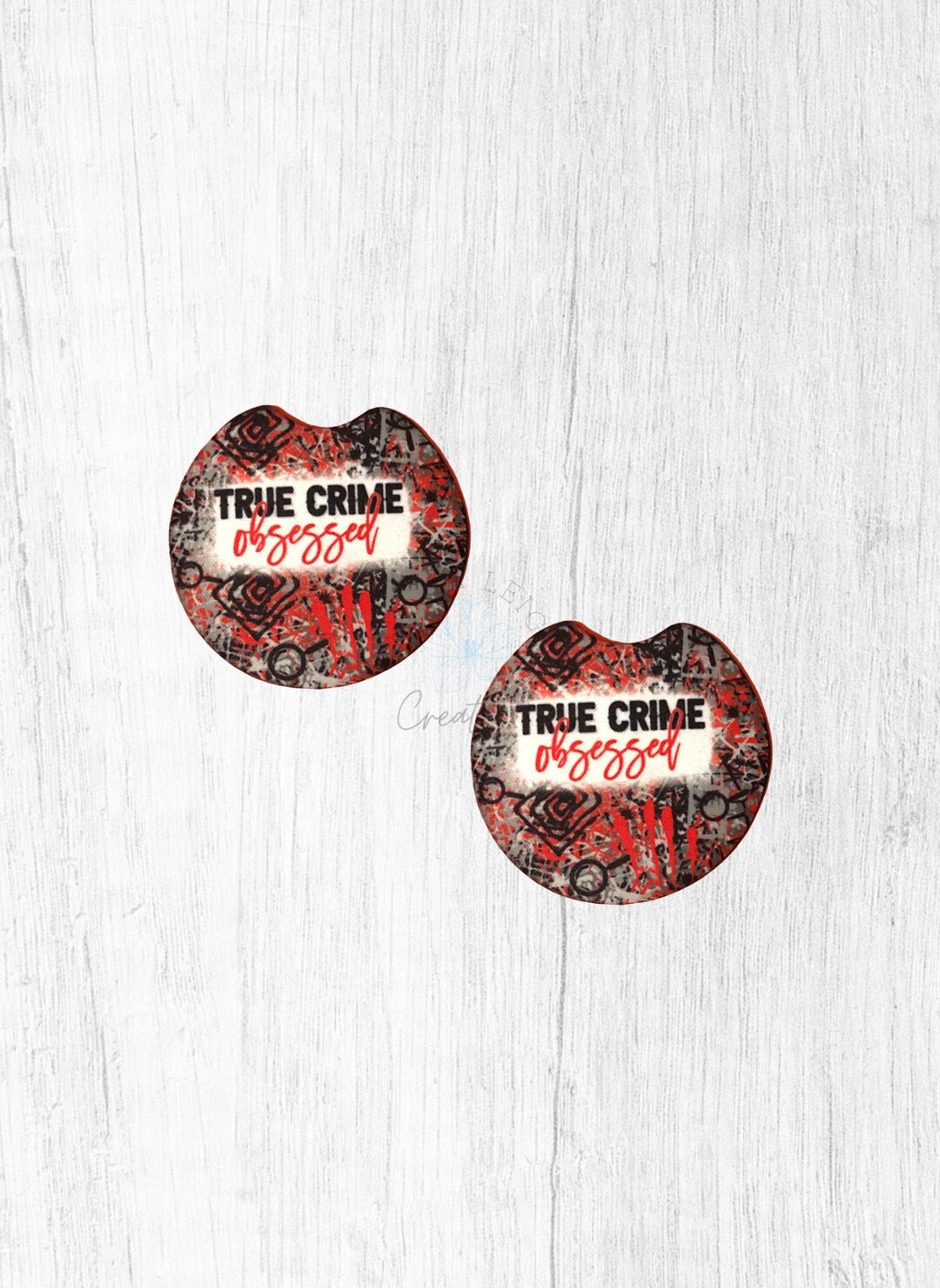 True Crime Coasters Set, Crime Junkie Merch, Christmas Gift for Sister ...