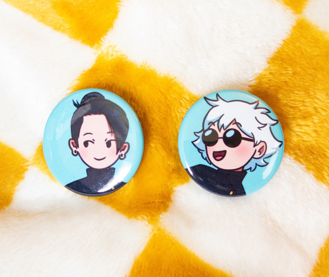 Gojo Geto Jujutsu Kaisen JJK Anime Button Pin - Etsy