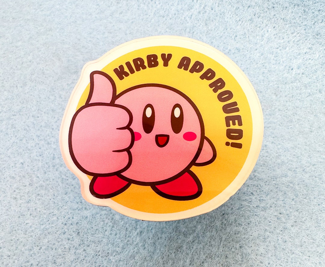 Kirby Approved Cute Magnet/ Vinyl Sticker - Etsy
