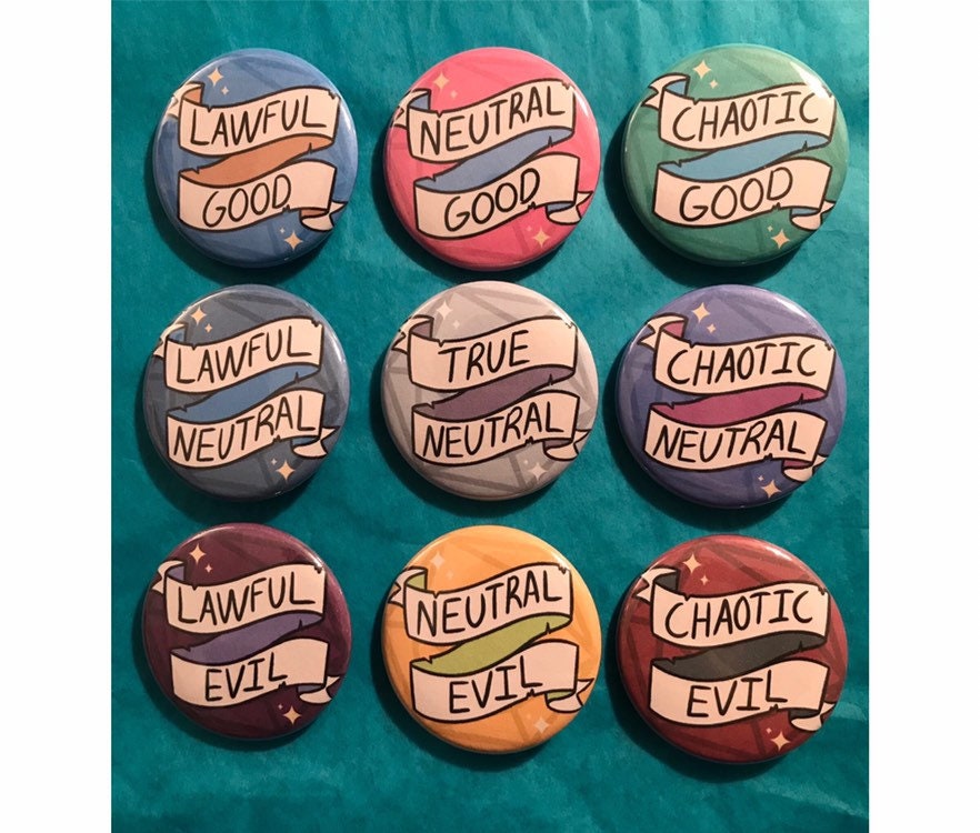 Dnd Alignment Buttons dungeons and Dragons - Etsy Canada