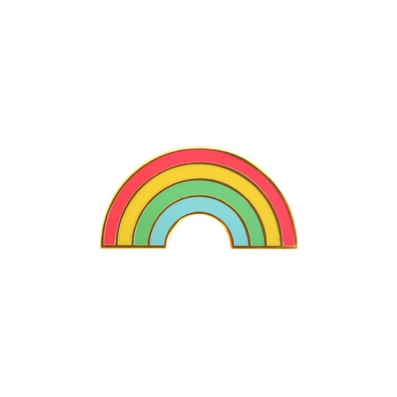 Rainbow Enamel Pin | Etsy