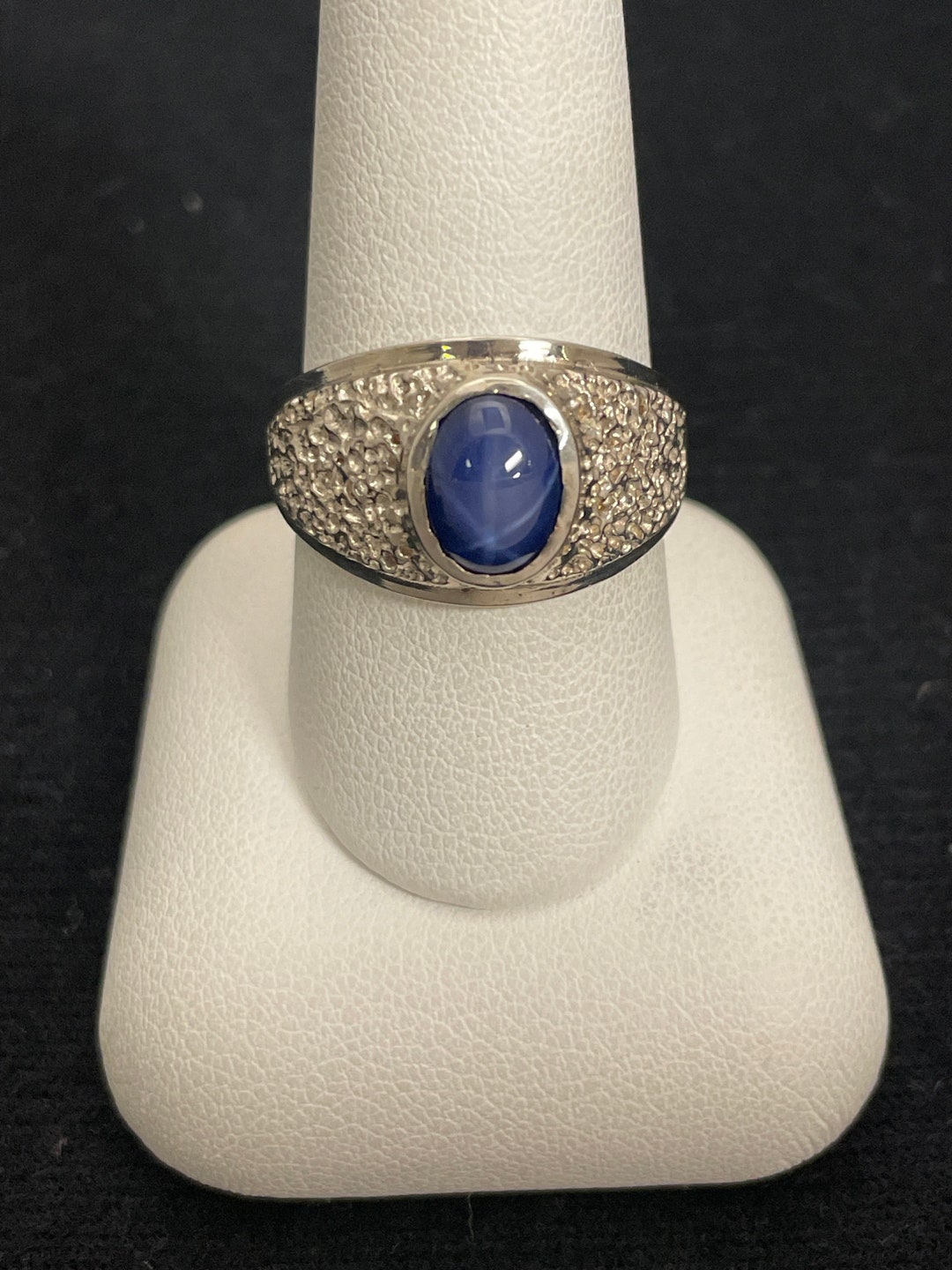 Men’s Linde Type Star Sapphire Ring. - Etsy