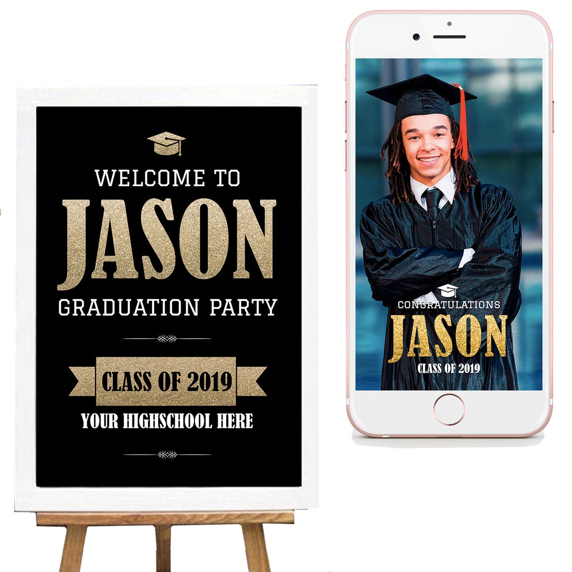 Graduation Snapchat Filter Graduation Man Geofilter - Etsy