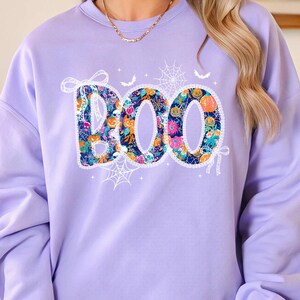 Preppy Boo Ghost Halloween Png, Preppy Halloween Girl Png, Lace Boo Png ...