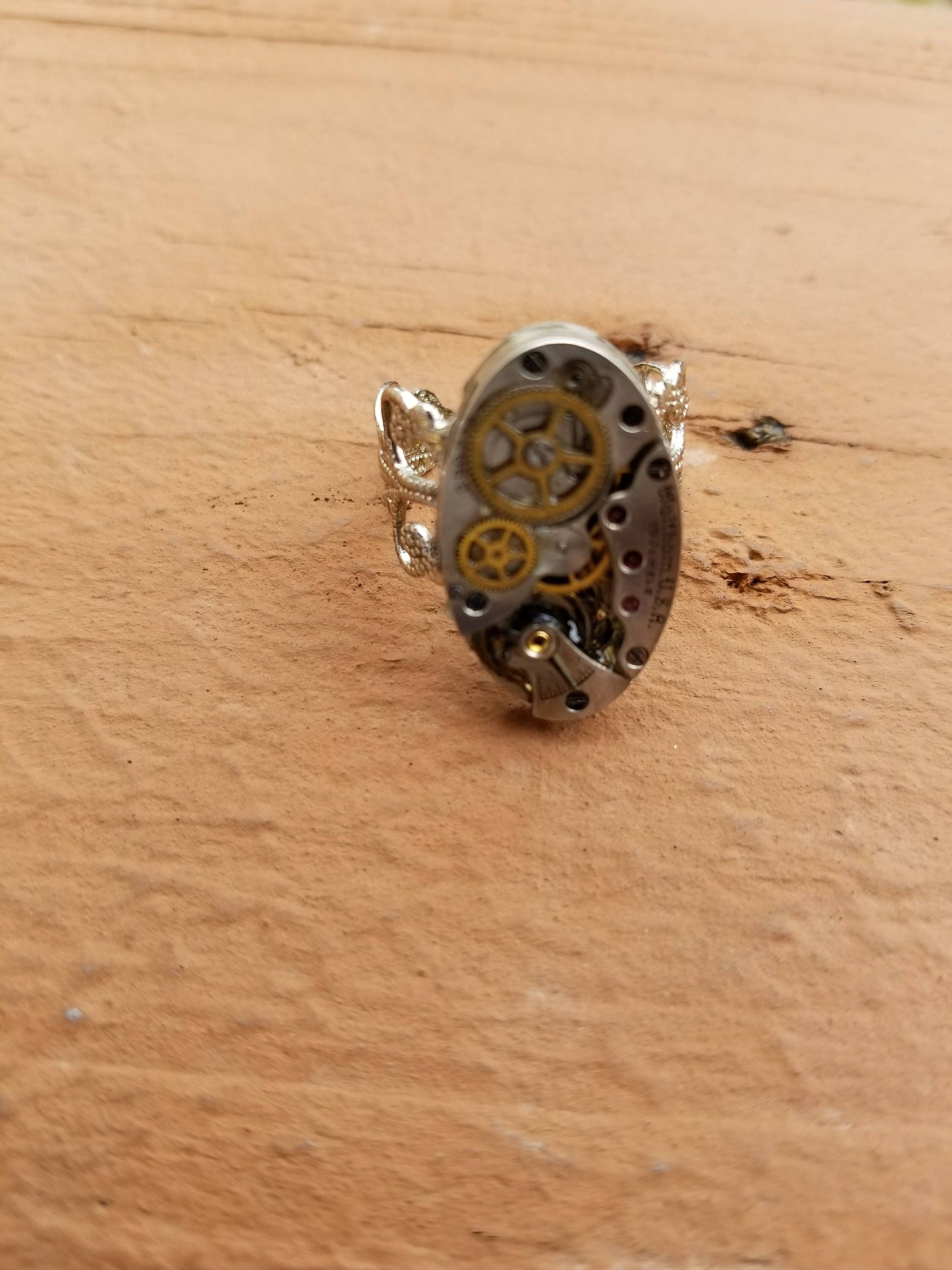 Steampunk Ring Handmade Vintage Victorian Recycled Upcycled | Etsy