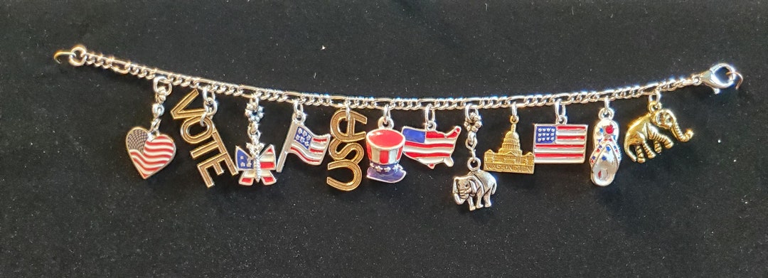 Republican Bracelet Handmade Vintage Victorian Recycled Fashion ...