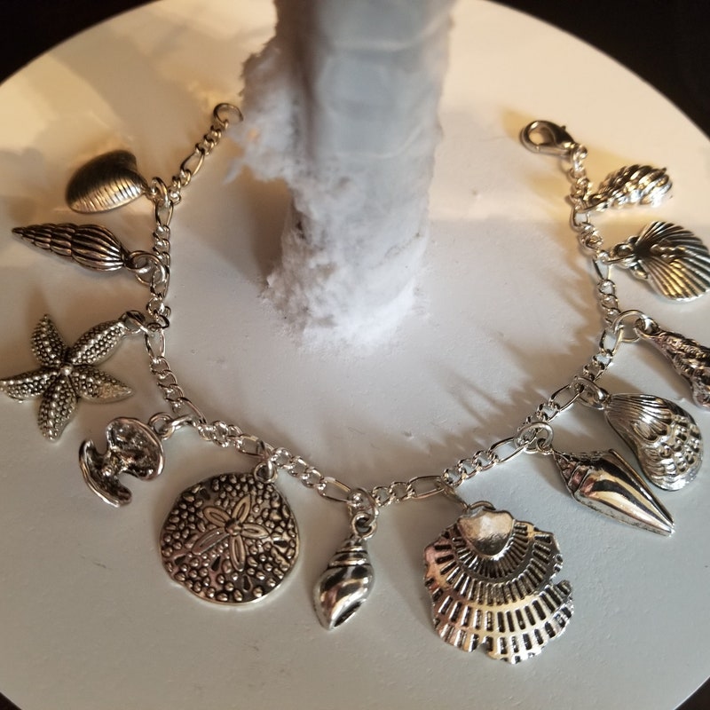 Shell Charm Bracelet - Etsy