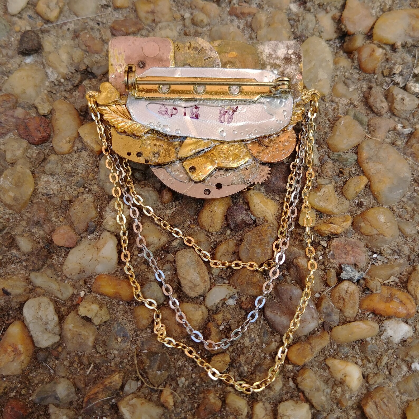 Pin/brooch Handmade From 4 Vintage Victorian Ladies Watch - Etsy