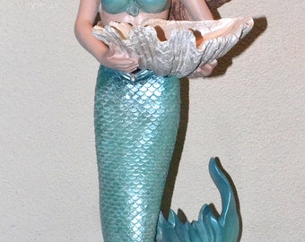 Mermaid Holding Shell - Etsy