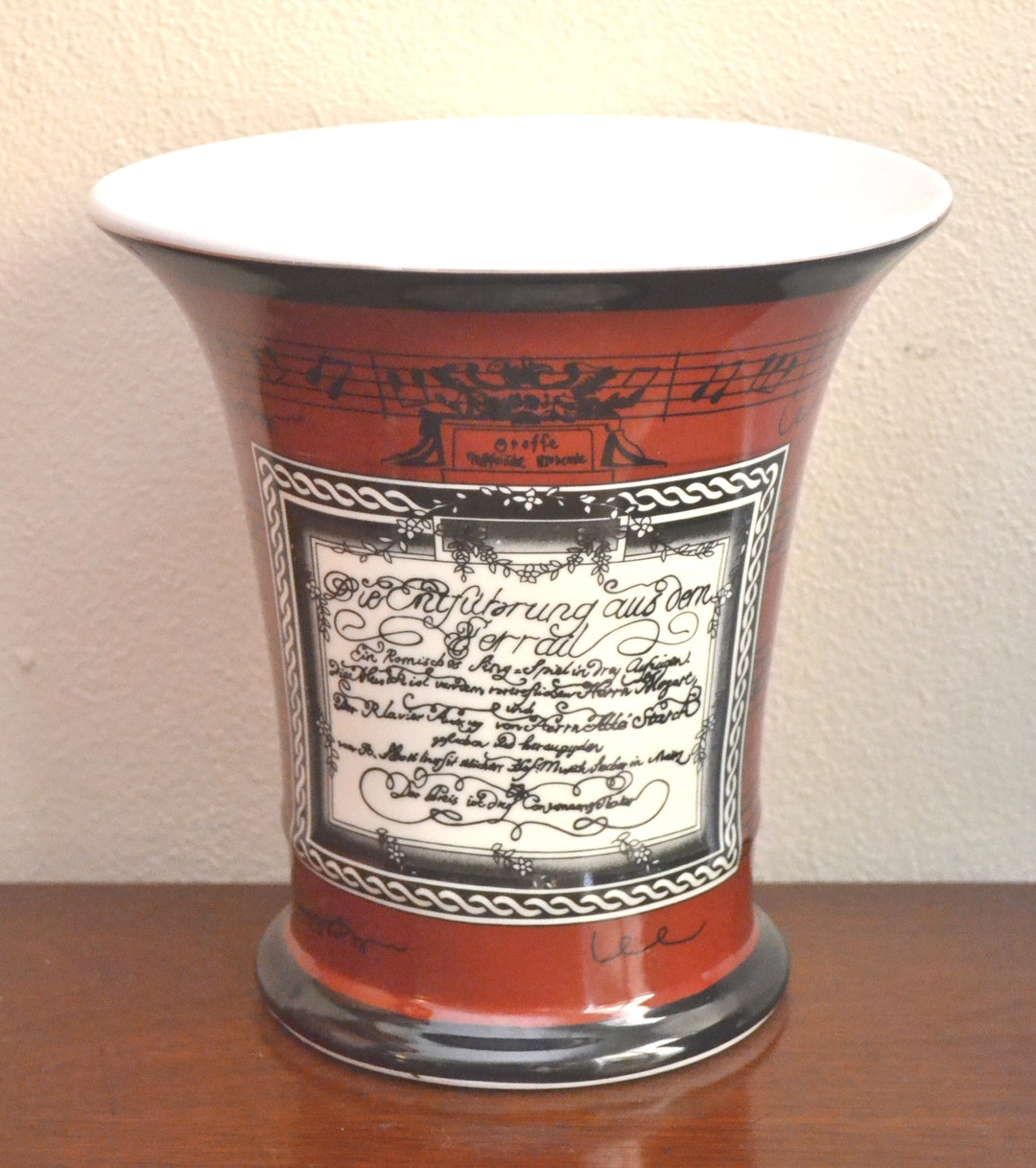 Mozart Music Vase, Large Size, Formalities by Baum Bros. Melody ...
