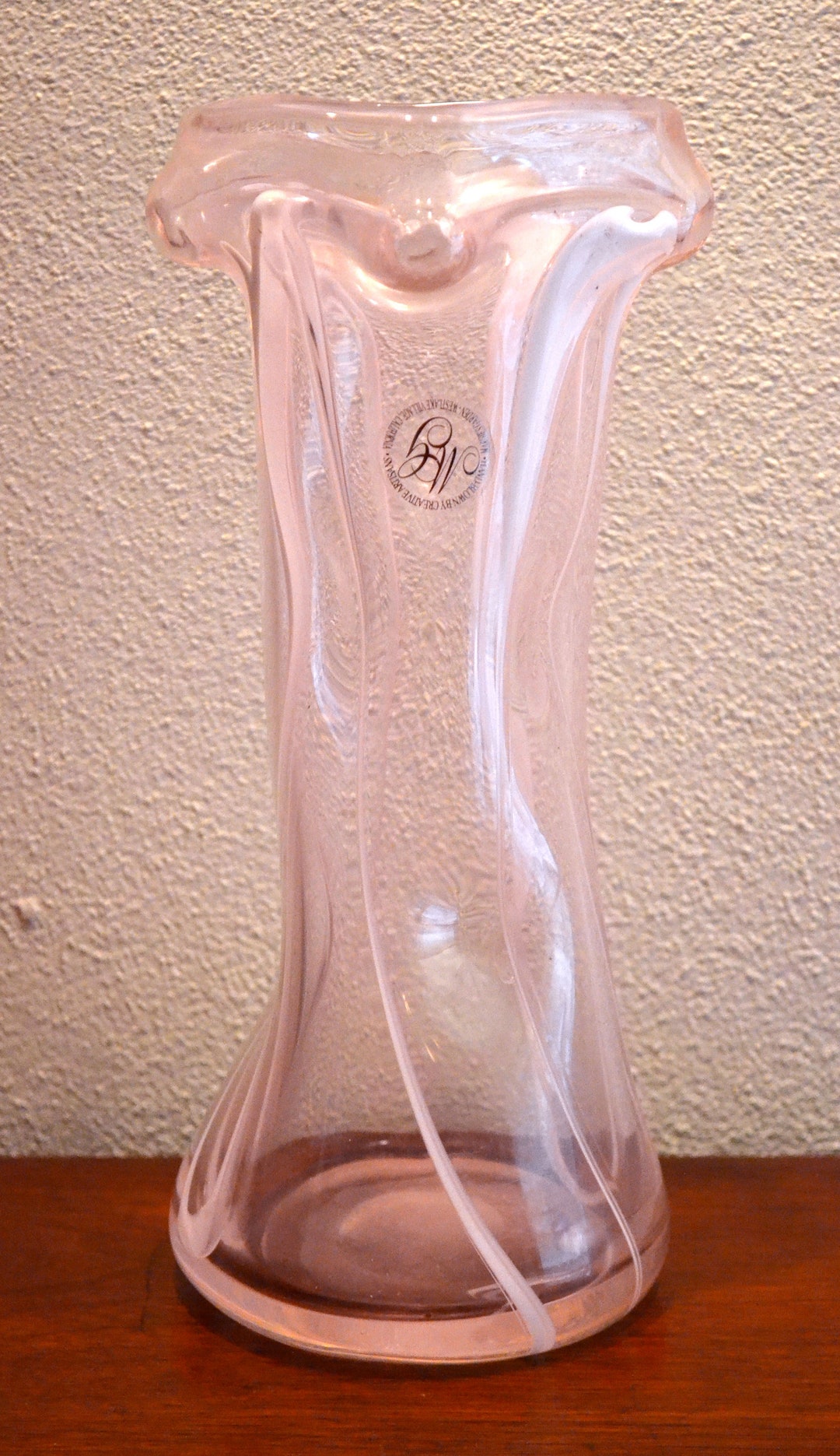 Margie's Garden California Hand Blown Art Glass Vase, Vintage - Etsy