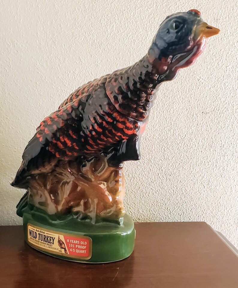 Wild Turkey Whiskey EMPTY Ceramic Bottle No. 7 - Etsy