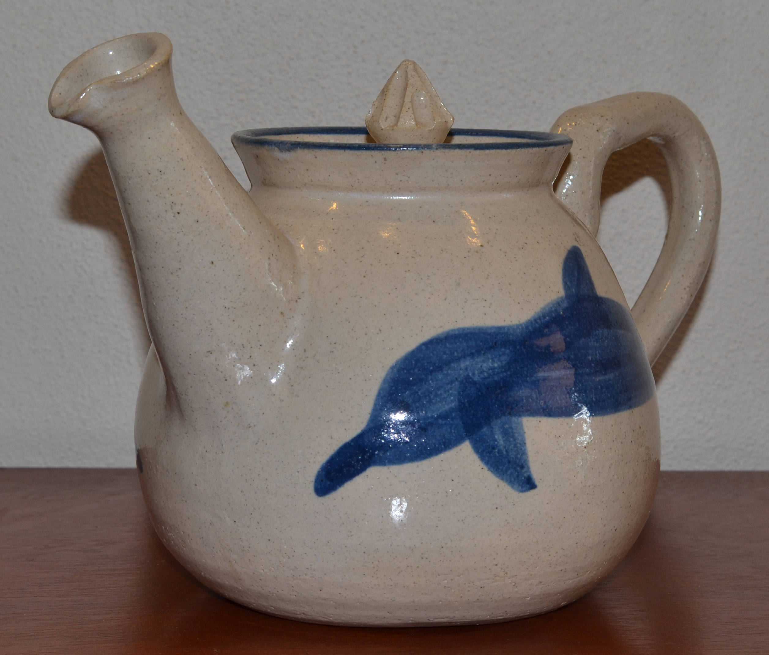 Dolphin Teapot by Sonny Fletcher North Carolina Pottery Signed and ...