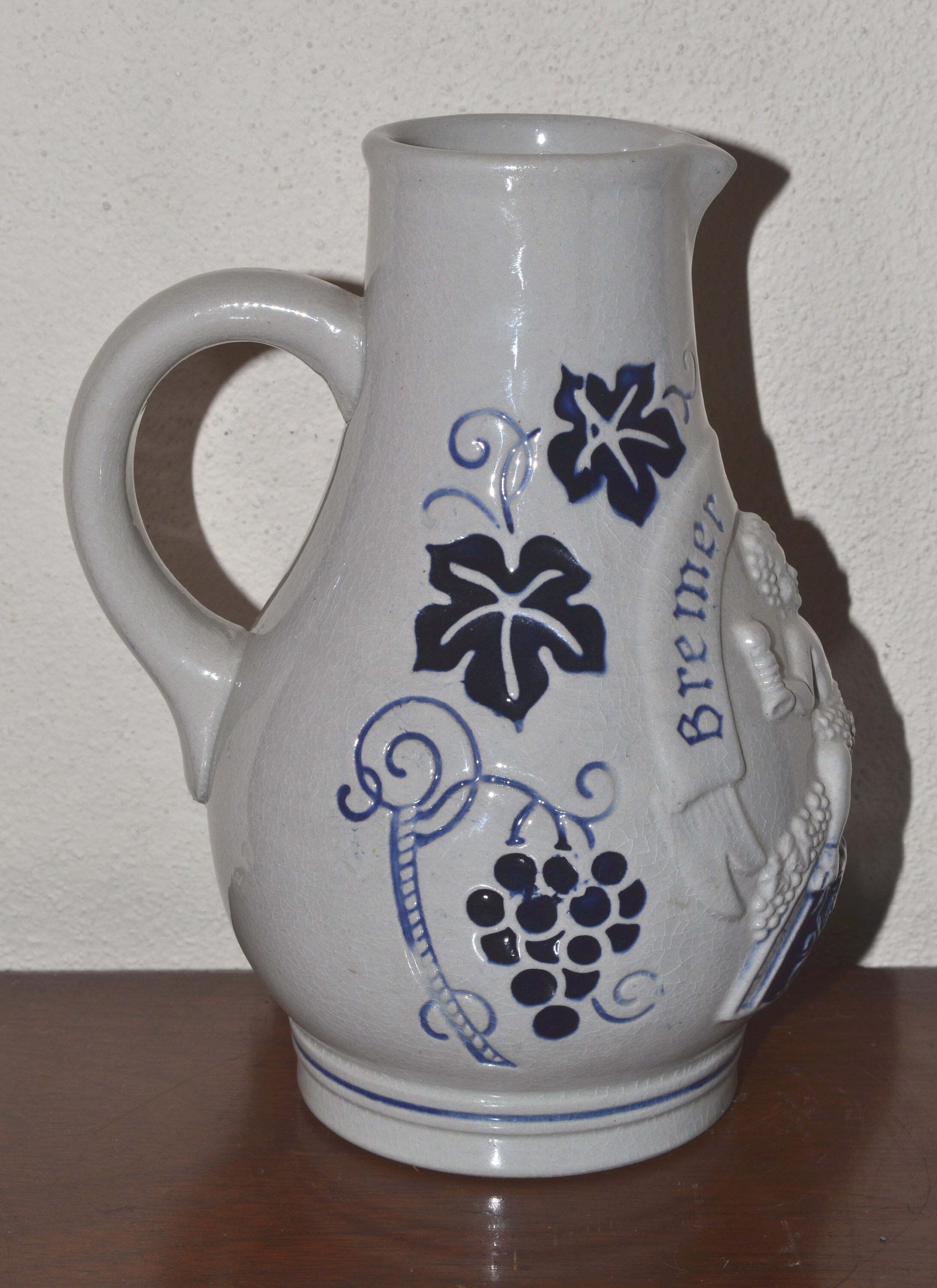 Bremer Ratskeller .5L Schoppen Vintage Stoneware Wine Carafe, Decanter ...