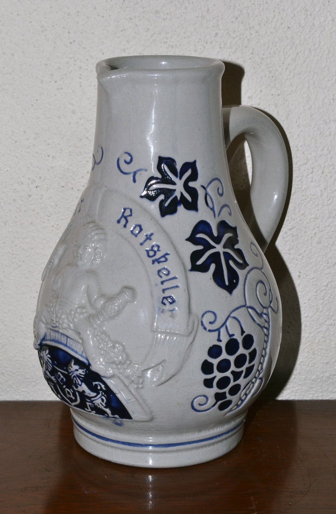 Bremer Ratskeller .5L Schoppen Vintage Stoneware Wine Carafe, Decanter ...