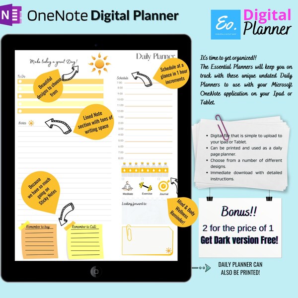 Onenote Templates - Etsy