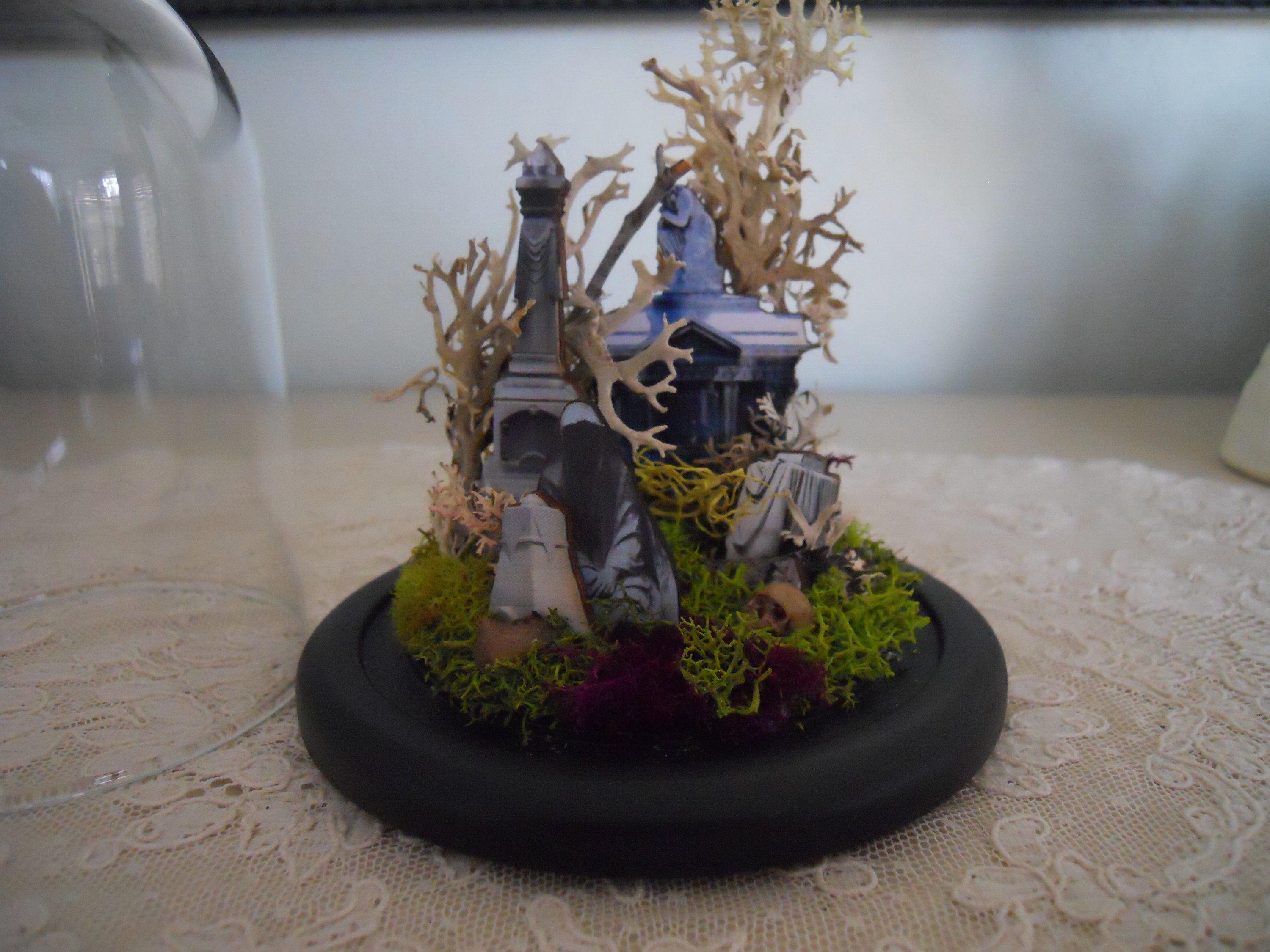 Spooky Miniature Victorian Graveyard Cemetery Diorama Scene in - Etsy