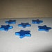Set of 6 Miniature Royal Blue Glitters Stars - Etsy