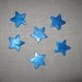Set of 6 Miniature Royal Blue Glitters Stars - Etsy