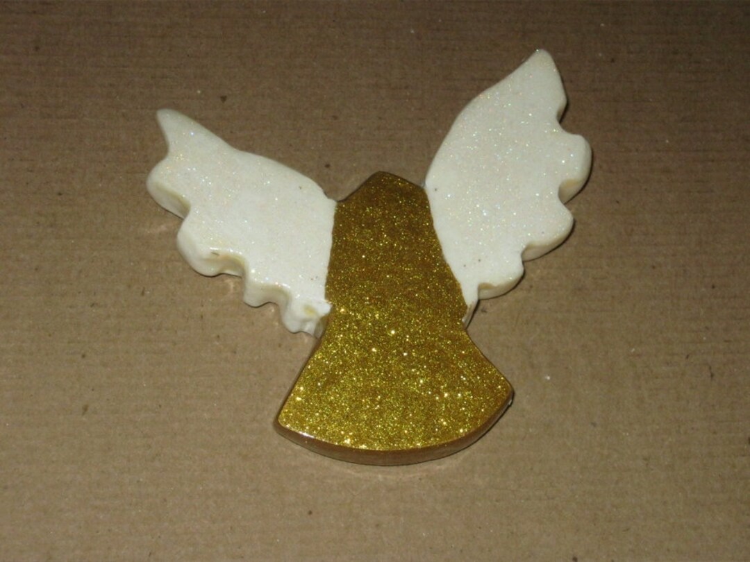 Angel Paperweight, Gold and White - Etsy