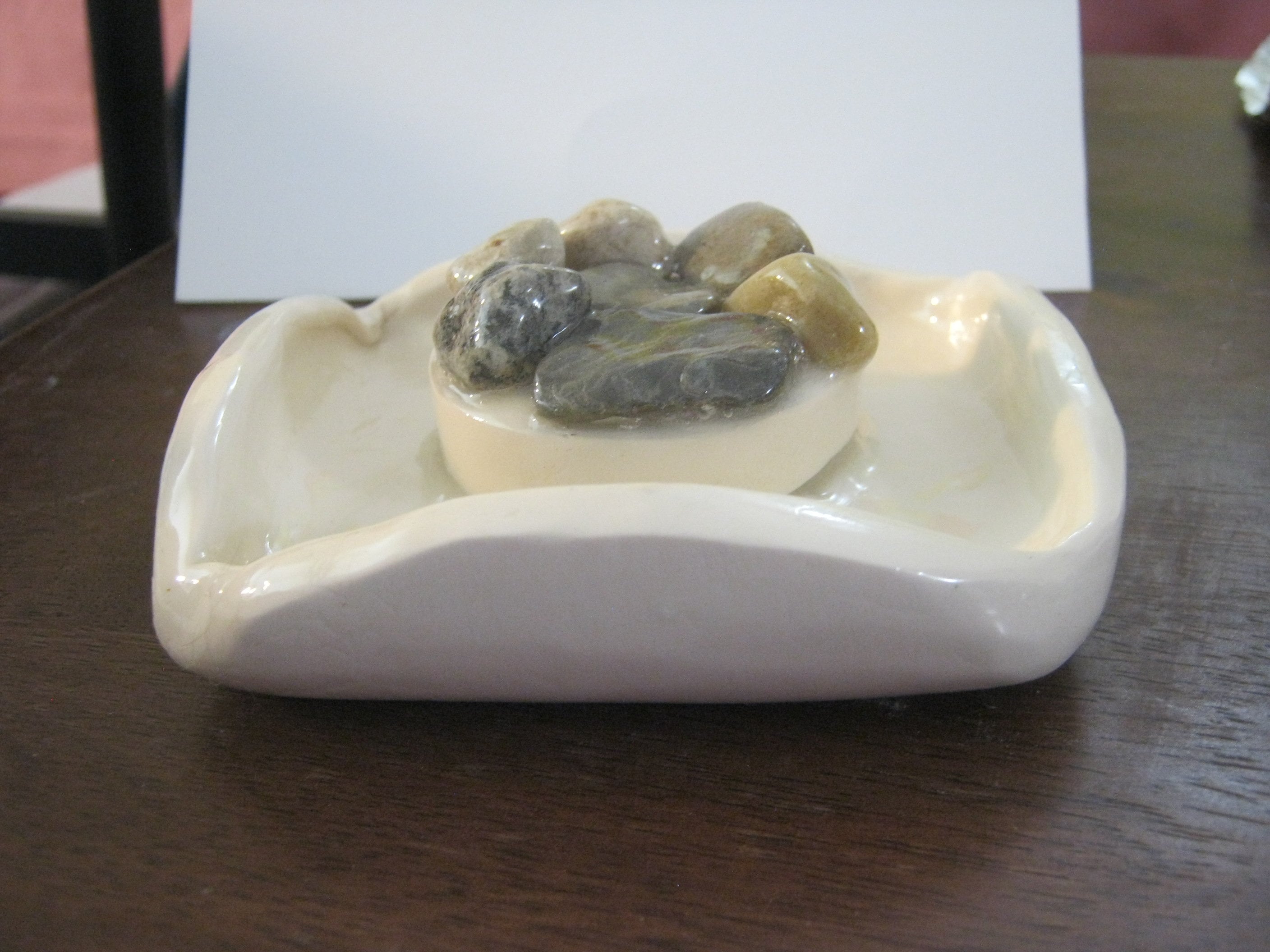 Miniature Rock Garden Container With Dirt, Rocks, and Flowers - Etsy