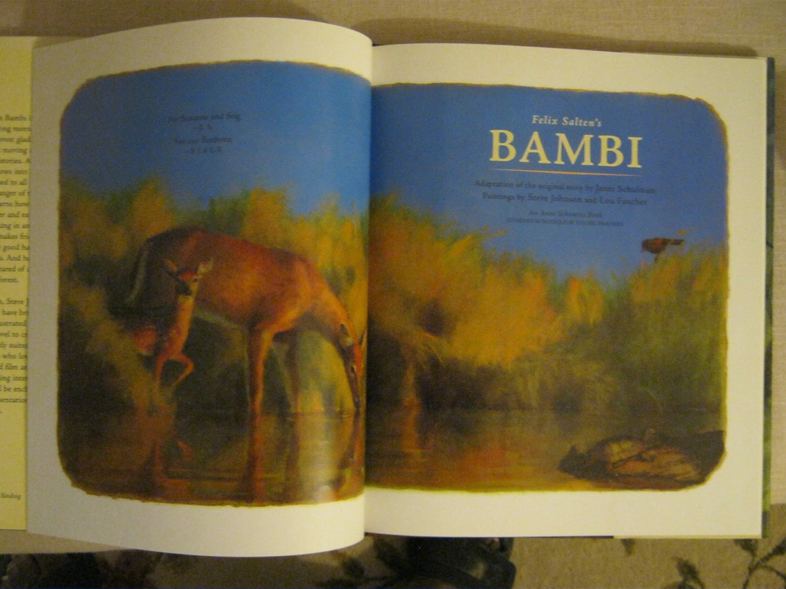 Vintage Bambi Hardcover Book historia original de Felix - Etsy España