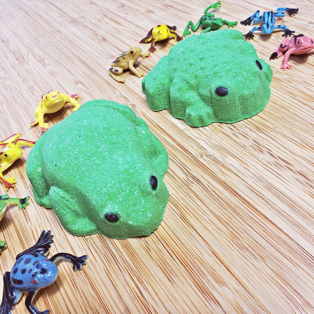 Frog Bath Bomb With Toy Surprise: Kids Fizzy Fun, Two Sizes - Etsy