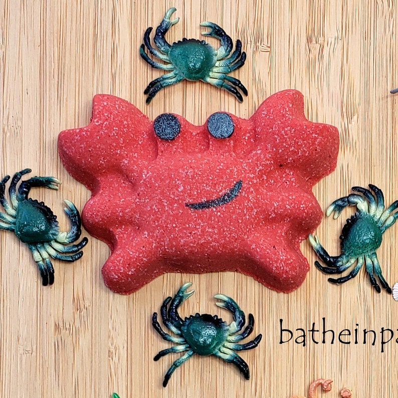 Toy Inside Sea Animal Bath Bombs Fishy Friend Crab Seahorse - Etsy