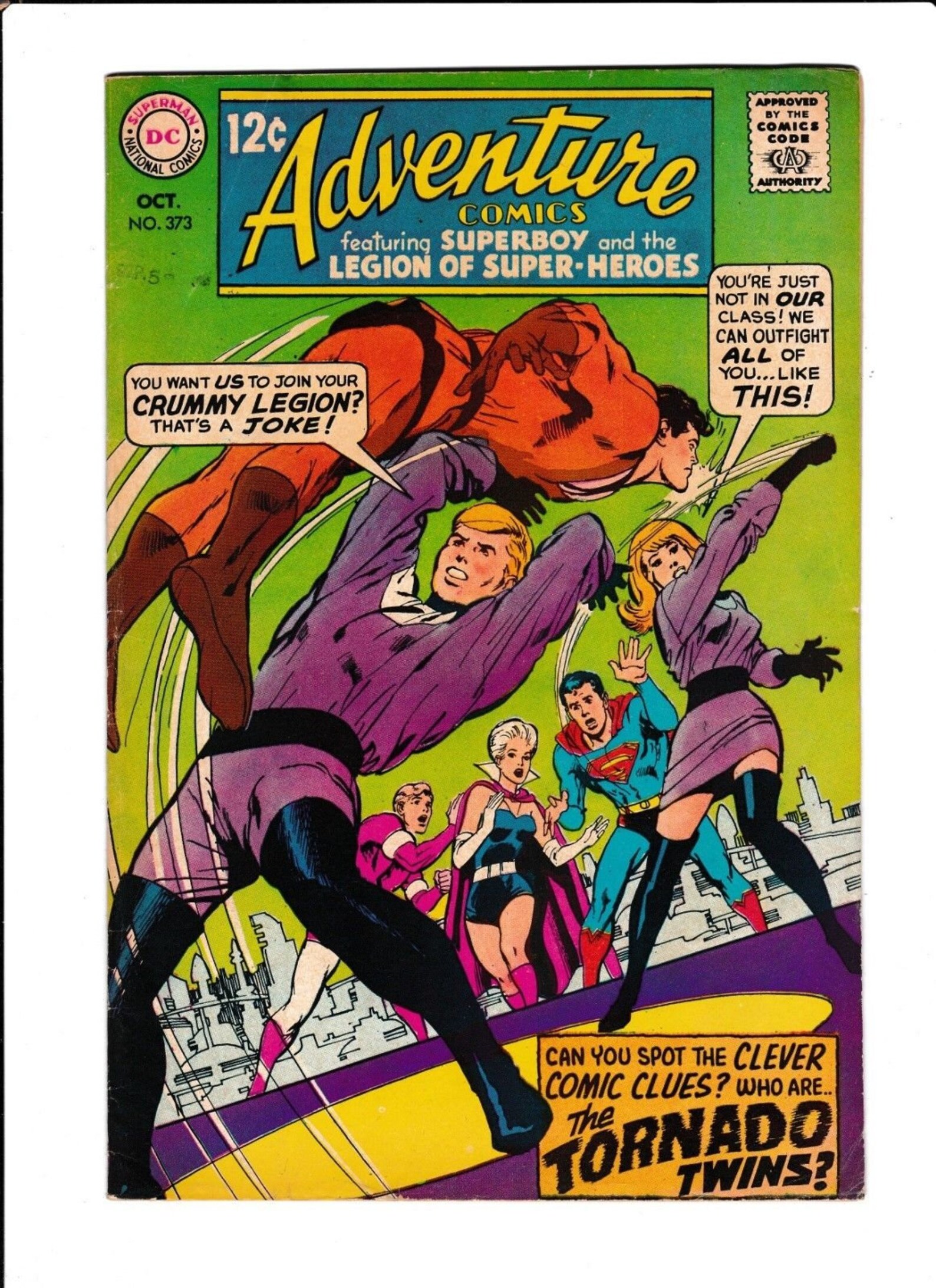 Adventure Comics 373 1968 Neal Adams Cover DC Comics - Etsy