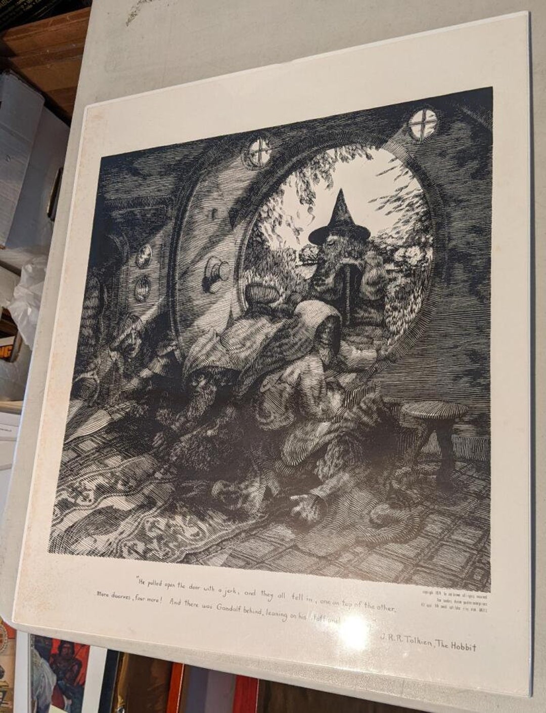 Gandalf and Dwarves Poster 1974 - Etsy