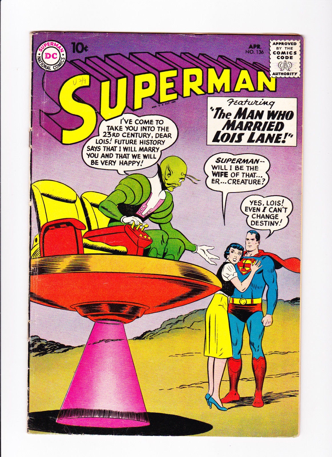 Superman 136 The Man Who Married Lois Lane DC Comics | Etsy