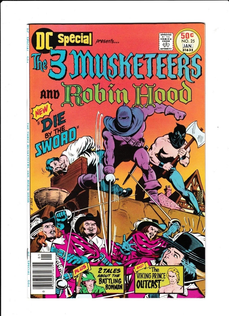 DC Special 25 the 3 Musketeers & Robin Hood | Etsy