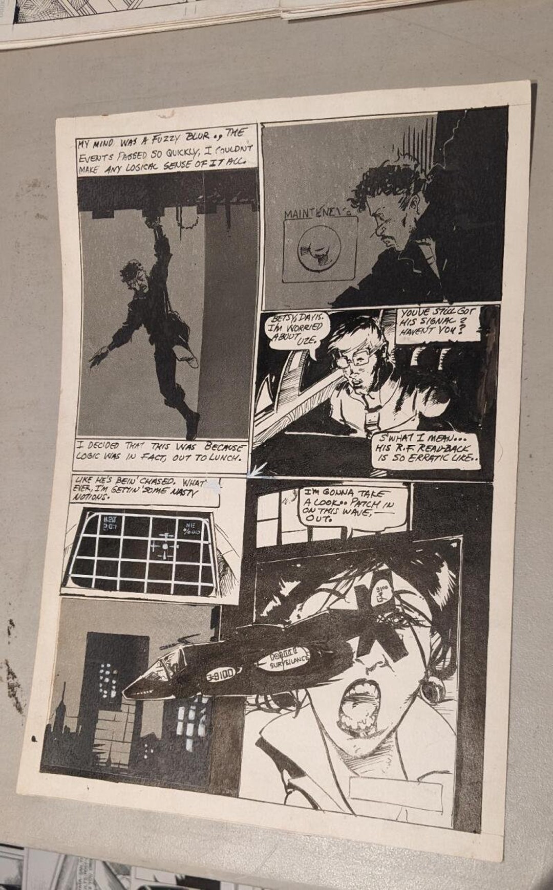 Artist David Wilson Original Art of a Comic Book Page - Etsy