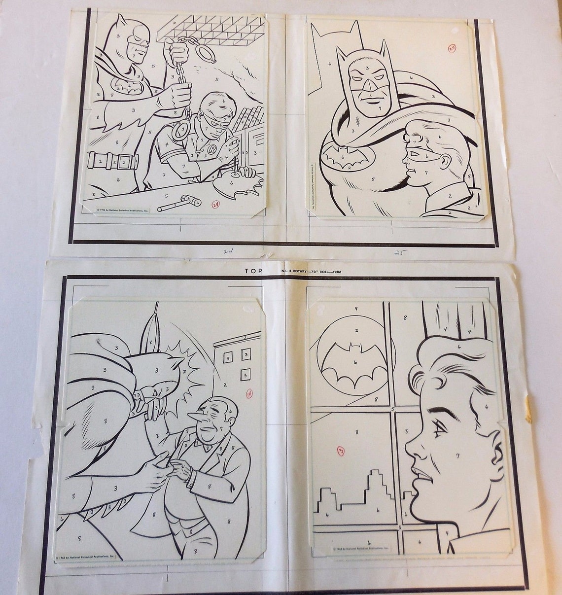 Batman Coloring Book Pages Original Art 32 Pages - Etsy