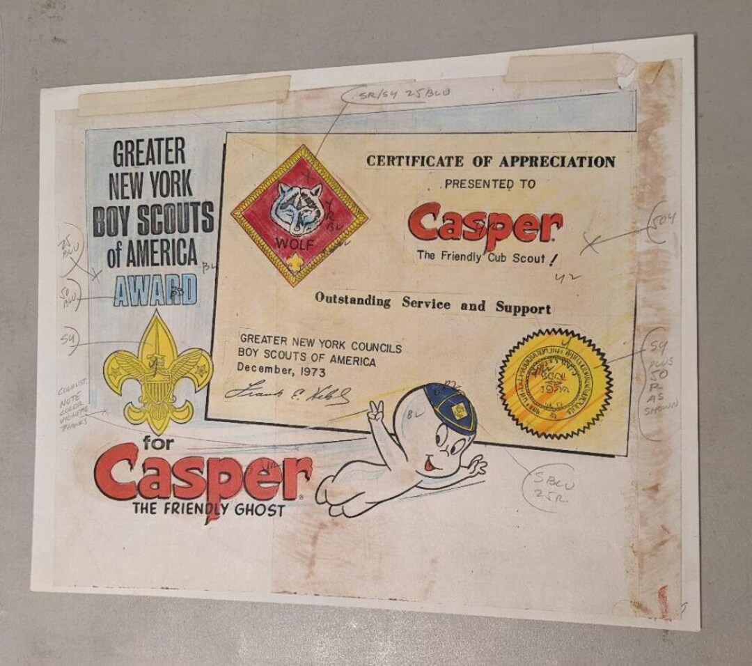 Boy Scouts of America Award for Casper the Friendly Ghost Mechanical ...