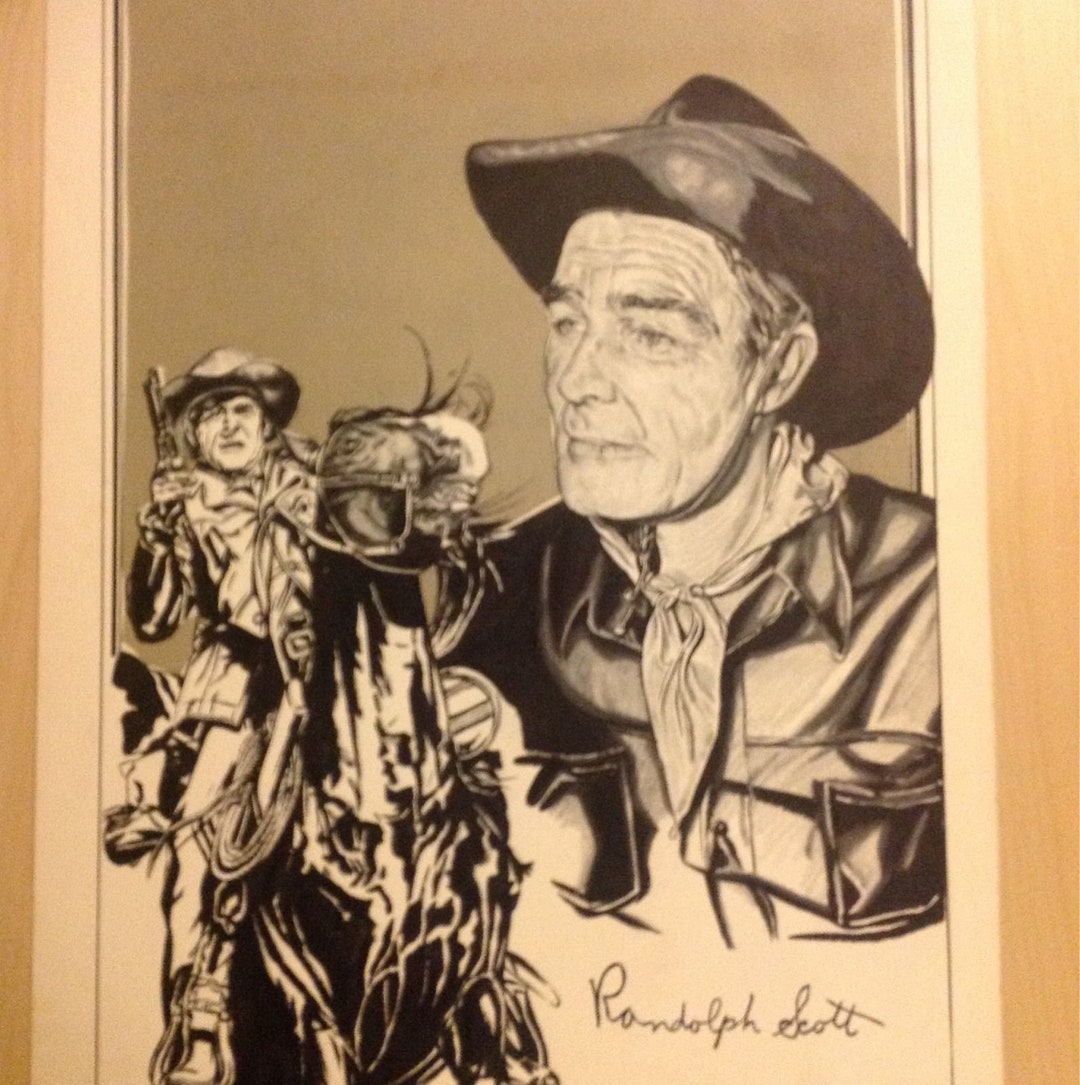 Original Randolph Scott Art by Mario Demarco - Etsy