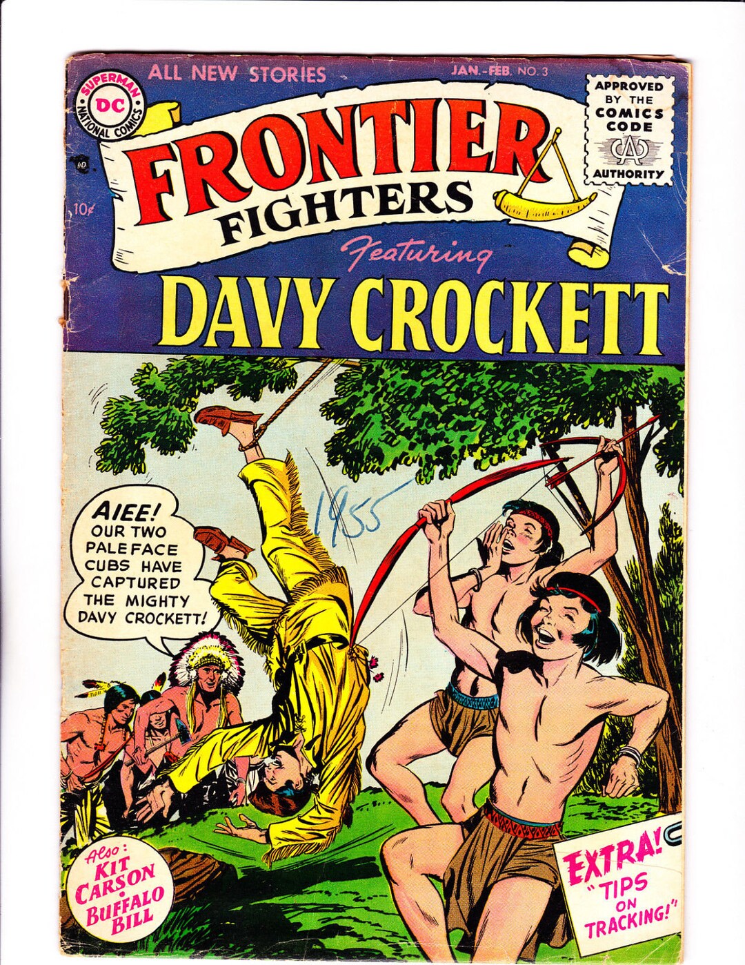 Frontier Fighters 3 Davy Crockett DC Comics Silver Age Vintage Comic - Etsy