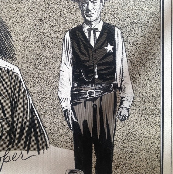 Gary Cooper Original Art By Mario DeMarco Drawing & Illustration Art ...