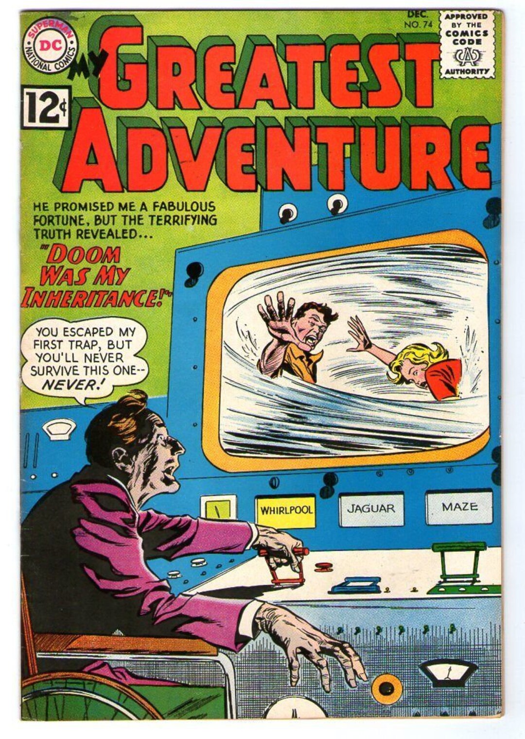 My Greatest Adventure 74 Doom Was My Inheritance DC Comics Silver Age ...