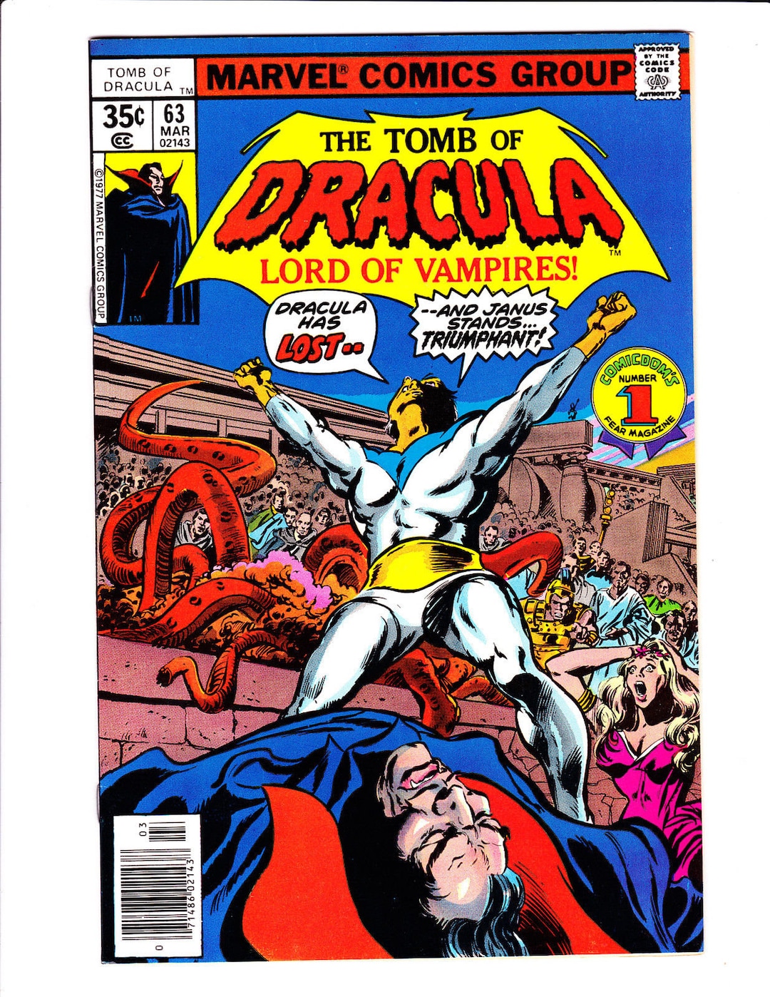 Tomb of Dracula 63 janus Stands Triumphant Marvel Comics Bronze Age ...
