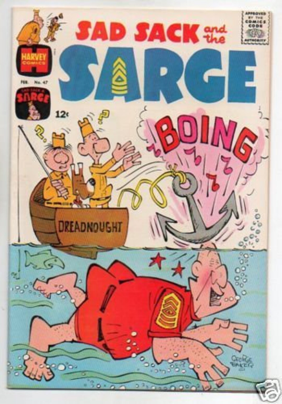 Sad Sack and the Sarge 47 Fishing Cover Silver Age - Etsy