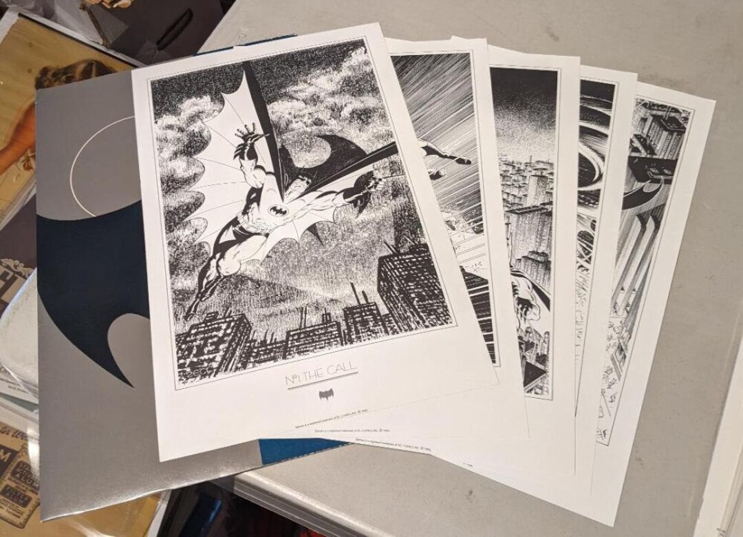 Batman Portfolio 1988 6 Pages Mike Zeck Art - Etsy