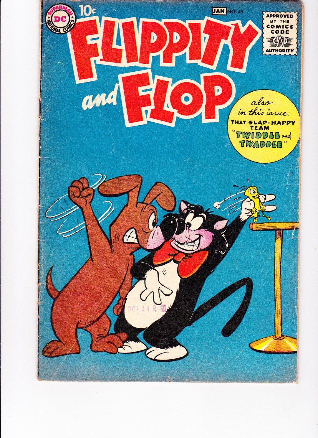Flippity And Flop 43 1959 Featuring Twiddle & Twaddle DC Comics Silver ...