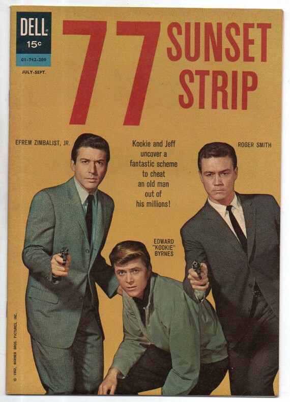77 Sunset Strip Ed Kookie Byrnes Cover Dell Comics | Etsy