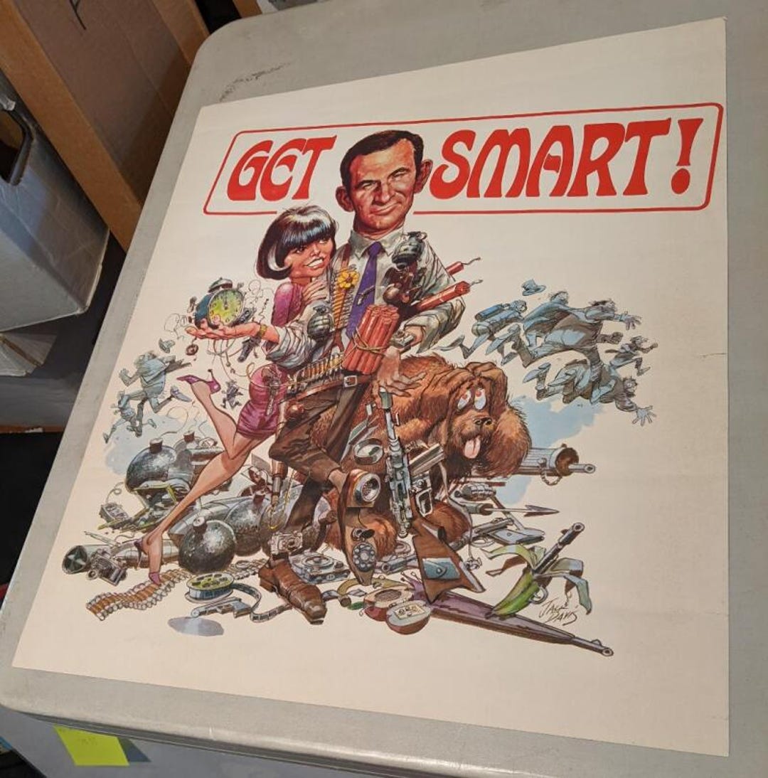 Get Smart TV Ad Poster Jack Davis Art 1960's - Etsy